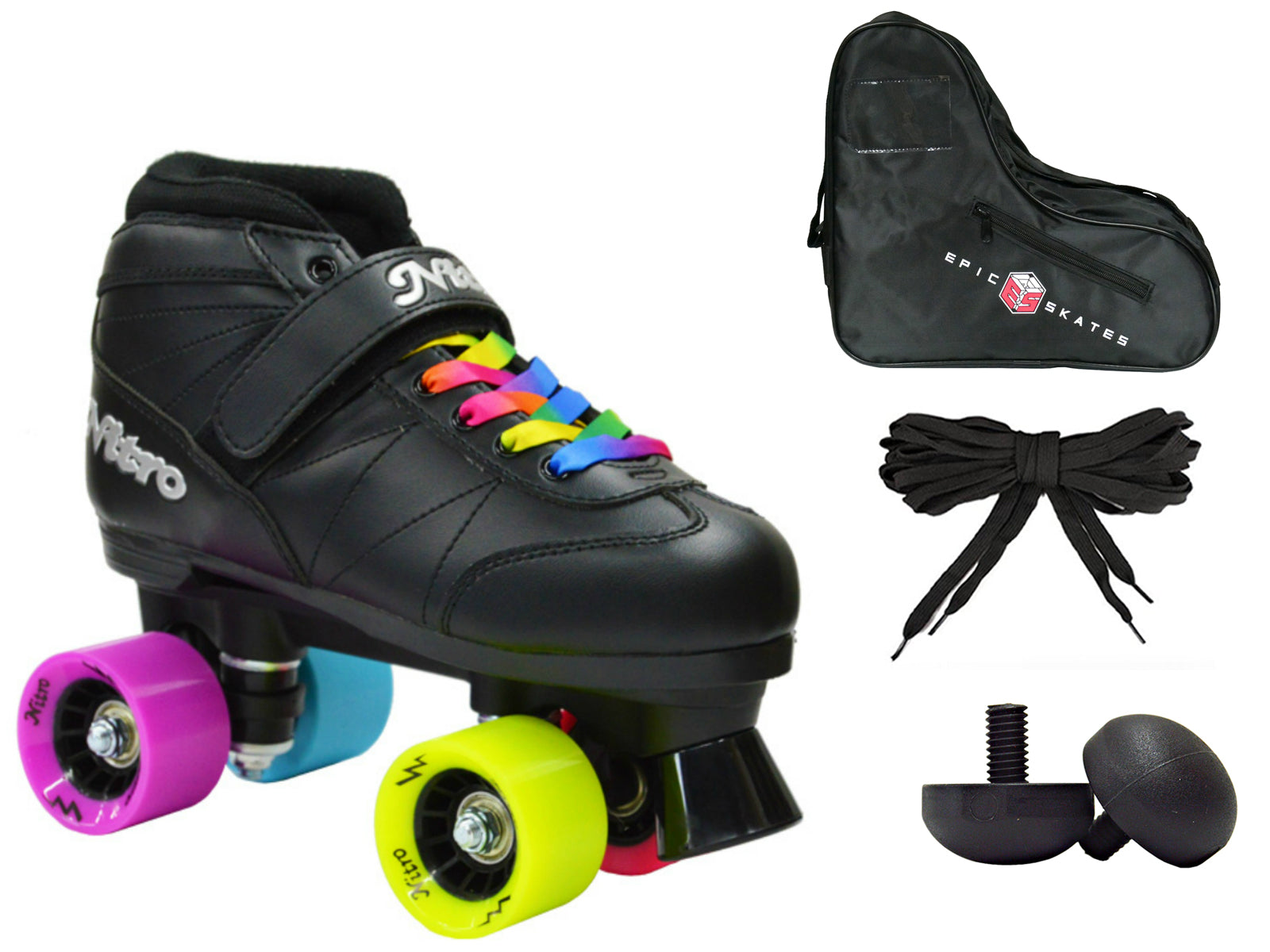 Epic Super Nitro Rainbow Speed Skates Package – Epic Skates