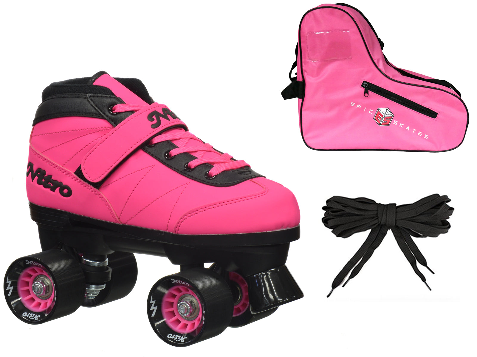Epic Nitro Turbo Pink Quad Speed Skates Package – Epic Skates